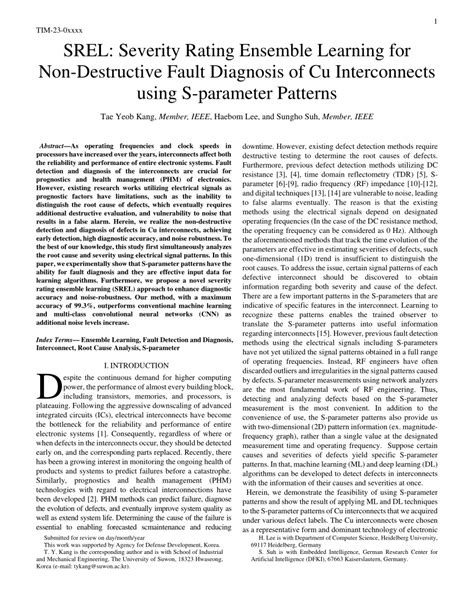 Pdf Srel Severity Rating Ensemble Learning For Non Destructive Fault Diagnosis Of Cu