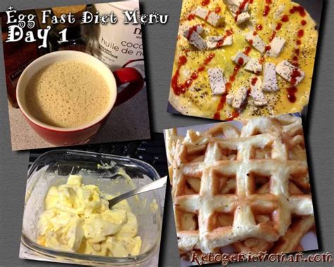 Keto Egg Fast Meal Plan Menu Day 1 Ketogenic Woman