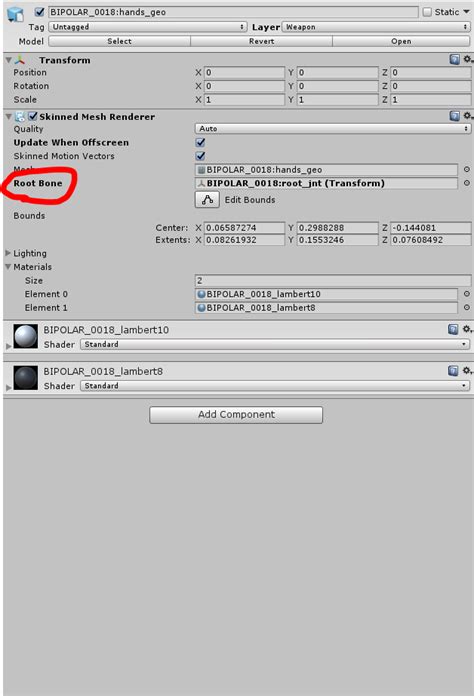 part of mesh disappears on certain rotation angles in first person questions and answers