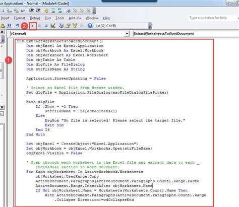 How To Convert Excel Worksheet To Native Word Table Via VBA