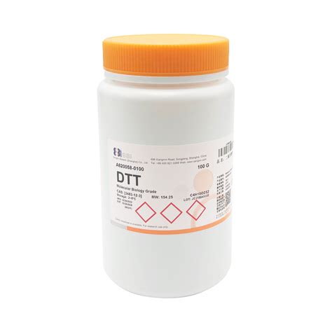 二硫苏糖醇 DTT CAS 3483 12 3 生命科学产品与技术服务 生工生物工程 上海 股份有限公司