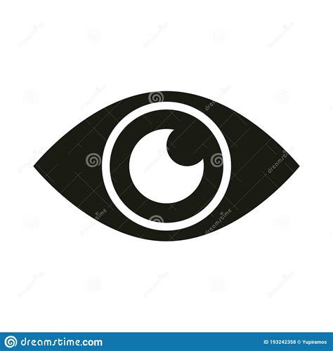 Mobile Application Surveillance Web Button Menu Digital Silhouette Style Icon Stock Vector