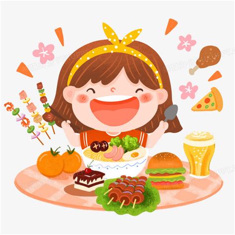 吃货卡通手机壁纸人物文秘苑图库