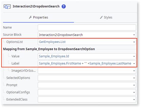 Dropdown Search Odc Documentation
