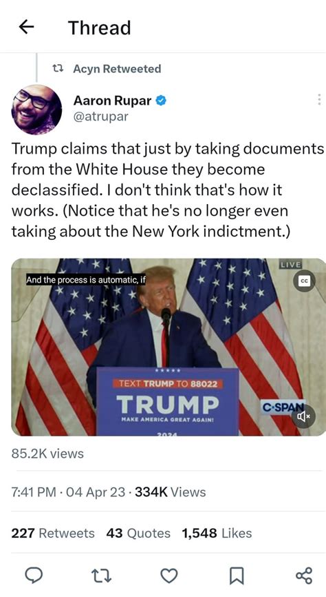 I Can Declassify Them With My Mind Because Im More Big Brain Than My Doctor Said I Have The