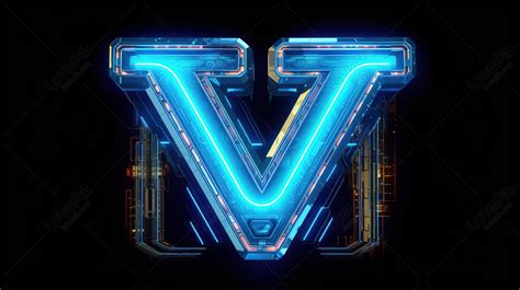 문자 Y의 파란색 네온 Led 디지털 글꼴 배경의 미래 지향적인 3d 렌더링 글꼴 배경 네온 스타일 배경 스크립트 글꼴 배경 이미지 Hd 글꼴 네온 스타일