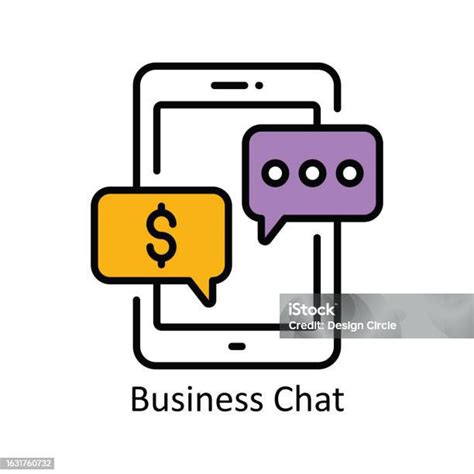 비즈니스 채팅으로 채워진 개요 아이콘 디자인 그림입니다 흰색 배경에 제품 관리 기호 Eps 10 파일 0명에 대한 스톡 벡터 아트 및 기타 이미지 Istock