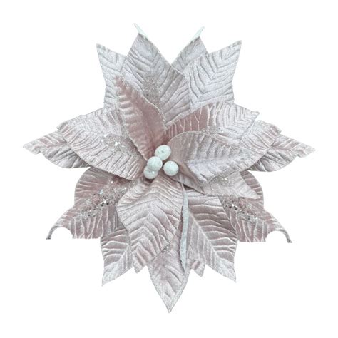 Light Pink Poinsettia With Clip