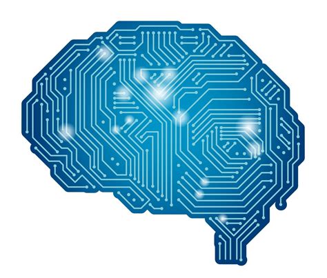 Vector Artificial Intelligence Concept Illustration Isolated On A White
