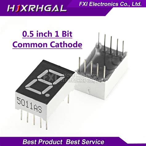 5pcs Digital Tube Segment Common Cathode Red 1 Bit Digital Tube 05