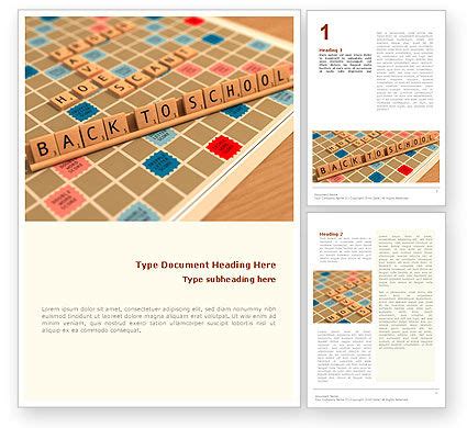 Scrabble Word Template 01686 PoweredTemplate Com