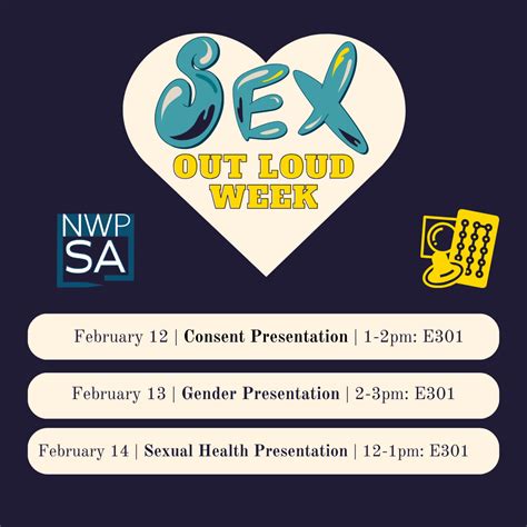 Sex Out Loud Week Presentations NWPSA