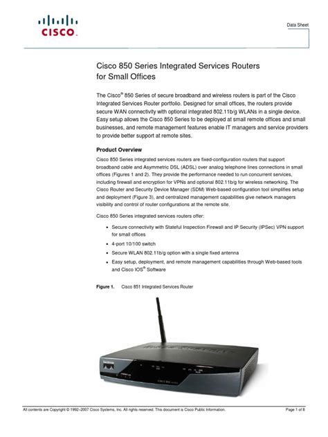 Cisco 800 Series Router Computing Wireless Lan