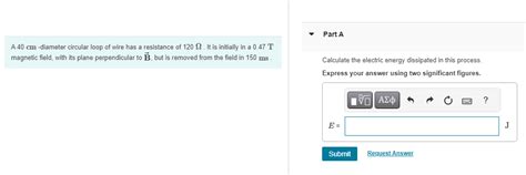 solved a 40 cm diameter circular loop of wire has a