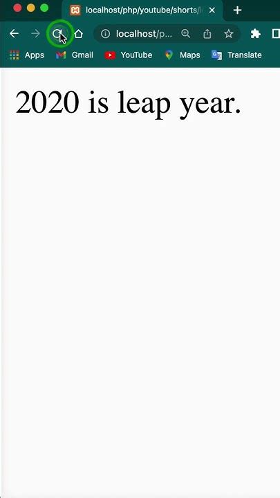 Find Leap Year In Php Youtube