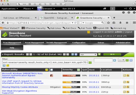Openvas Search Report Download Scientific Diagram