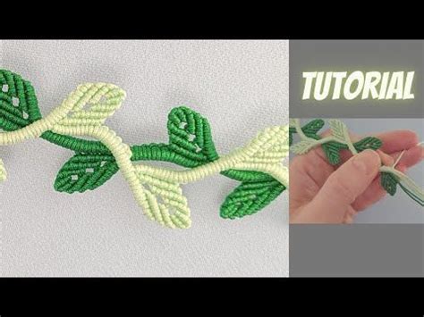 Micro Macrame Leaf Bracelet Step By Step Tutorial Micro Macrame
