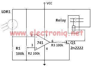 Simple Light Detector Circuit Project