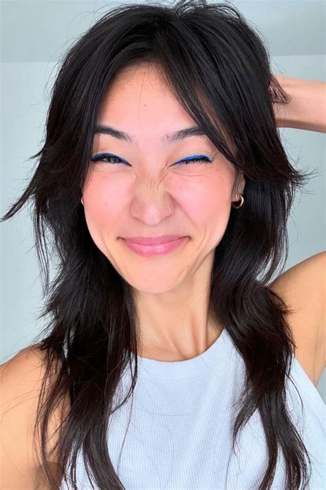 30 Low Maintenance Long Haircuts Wolf Cut With Textured Layers For Bold