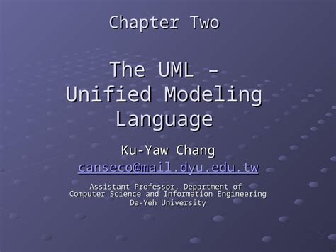 Ppt Chapter Two The Uml Unified Modeling Language Dokumentips