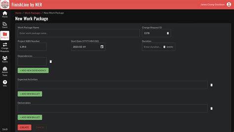 Improve Layout Of Form Fields New Work Package Form · Issue 926 · Northeastern Electric