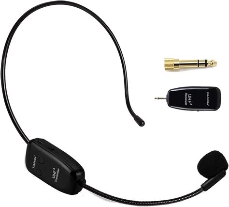 XIAOKOA UHF Wireless Microphone, 50m Stable Wireless Transmission, for ...