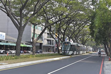 輕軌c24至c32站大順路 路面全面換新
