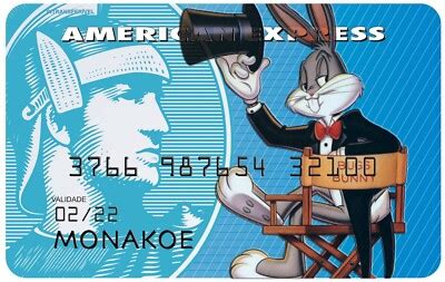 Bugs Bunny Amex Parody Sticker 4 Pack Funny Looney Tunes Card Skin