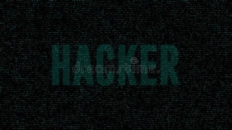 The Digital Particle With Hacking Text Background Cyber Or Technology