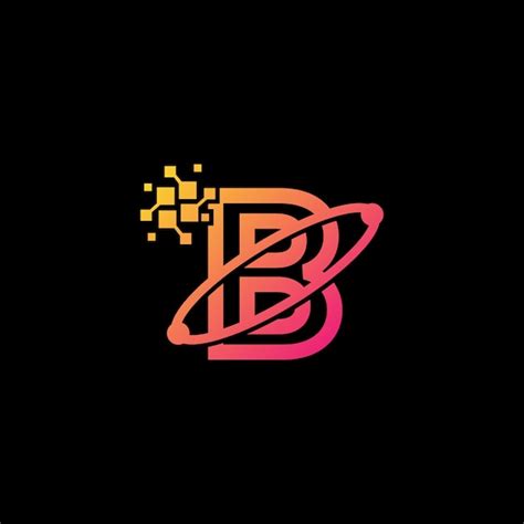 Premium Vector Letter B Technology Logo B Tech Logo Design