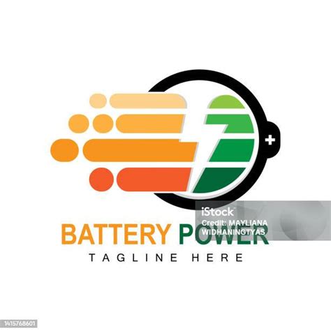 배터리 로고 디자인 기술 충전 일러스트 레이 션 회사 브랜드 벡터 급유에 대한 스톡 벡터 아트 및 기타 이미지 급유 녹색