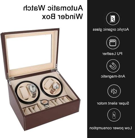 Allecto Plus Automatische Horlogeopwinder En Vitrine Met Luxe Opslag