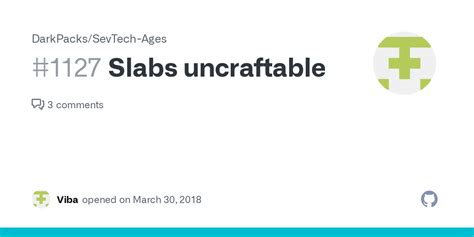Slabs Uncraftable Issue DarkPacks SevTech Ages GitHub