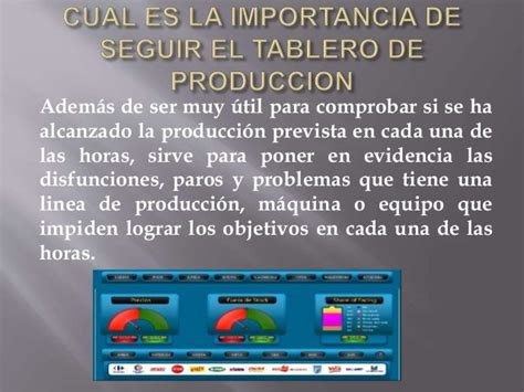 Tablero De Produccion
