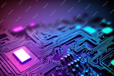 Premium Photo Abstract Microchip Mother Board Background Computer Chip Network For Artificial