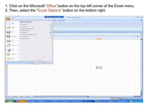 ppt loading addins in excel 2007 powerpoint presentation free