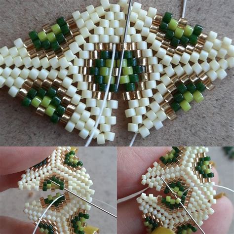 Basic Tutorial For 3d Peyote Star Triangle And Pod Beading Pattern