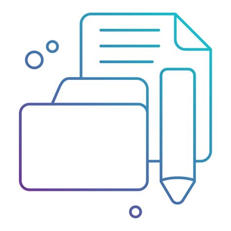 Documentation Generic Gradient Outline Icon