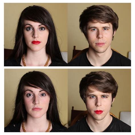 Couples Swap Makeup Routines For Powerful Art Project Examining Gender Gender Art Pinterest
