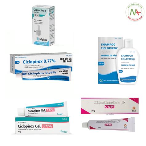Ciclopirox điều Trị Nấm Bàn Chân Và Nấm Thân Viêm Da Bã Nhờn