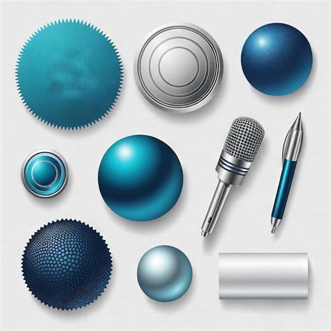 3d Render Of Metal Objects Premium Ai Generated Vector