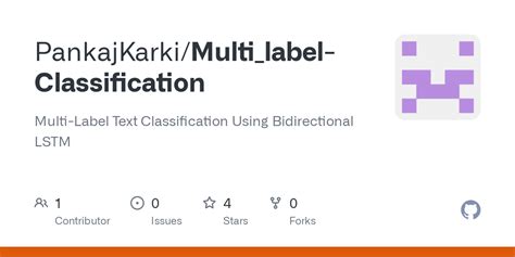 Github Pankajkarkimultilabel Classification Multi Label Text