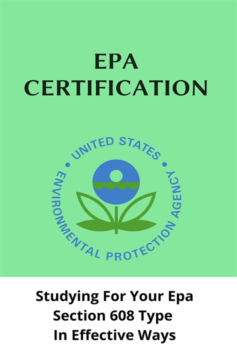 What Is A Epa Certification