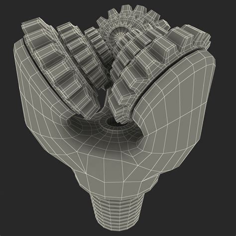 3d Model Drill Bit Tricone