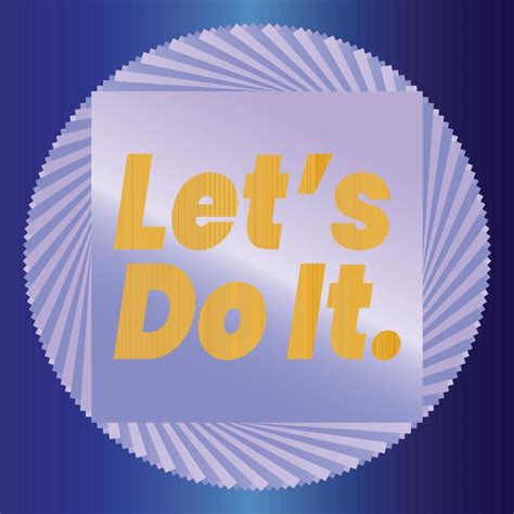 Lets Do It Circle Abstract With Blue Gradient Background Motivation