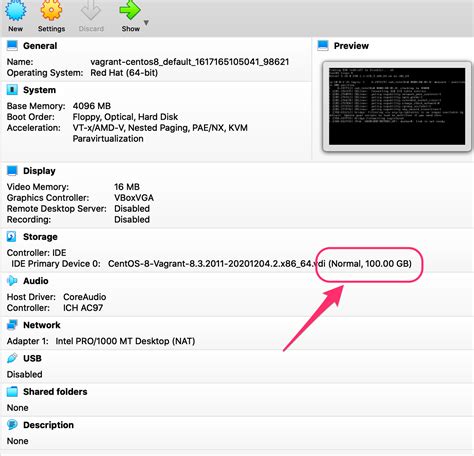 vagrant virtualbox でディスクサイズを変更する方法