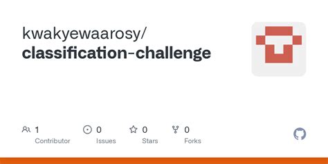 Github Kwakyewaarosyclassification Challenge