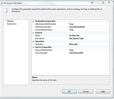 Sql Server Im Getting A The Parameter Is Incorrect Error In A Move File Task Stack Overflow