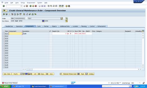 Solved Pr Creation Through Maintenance Order Sap Community