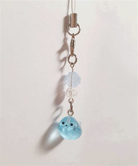 묶음할인당일출고 작은 물개 네잎클로버 야광 폰줄 키링 귀여운 바다 친구 심플 휴대폰 핸드폰 고리 우정 커플 열쇠고리 에어팟